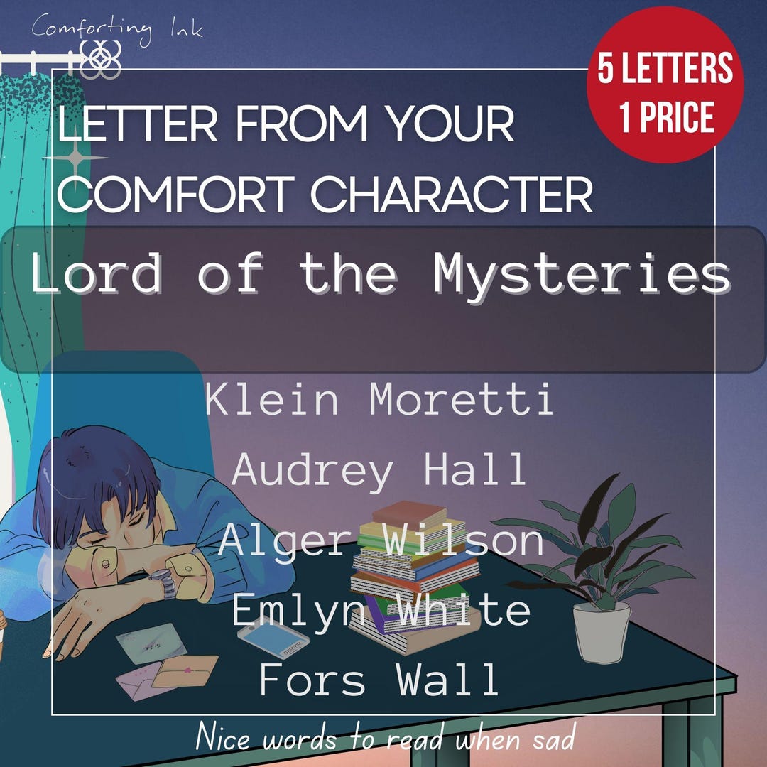 Comfort Character Letter Lord of the Mysteries | Klein Moretti | Fan ...