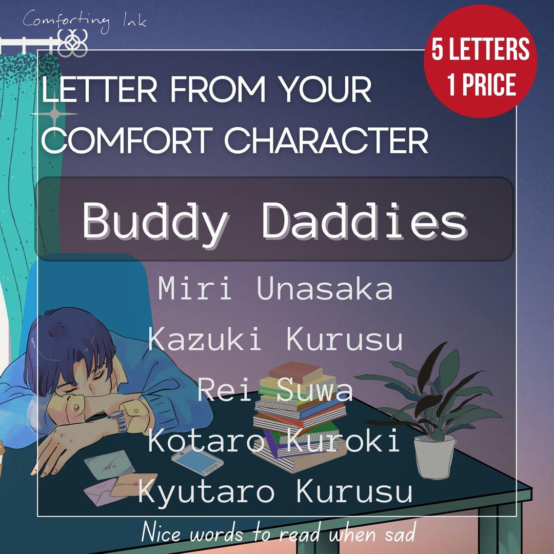 Comfort Character Letter Buddy Daddies | Miri Unasaka | Fan Fiction | Digital | Read When Sad ...