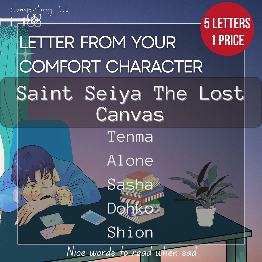 Comfort Character Letter Saint Seiya the Lost Canvas | Tenma | Fan ...