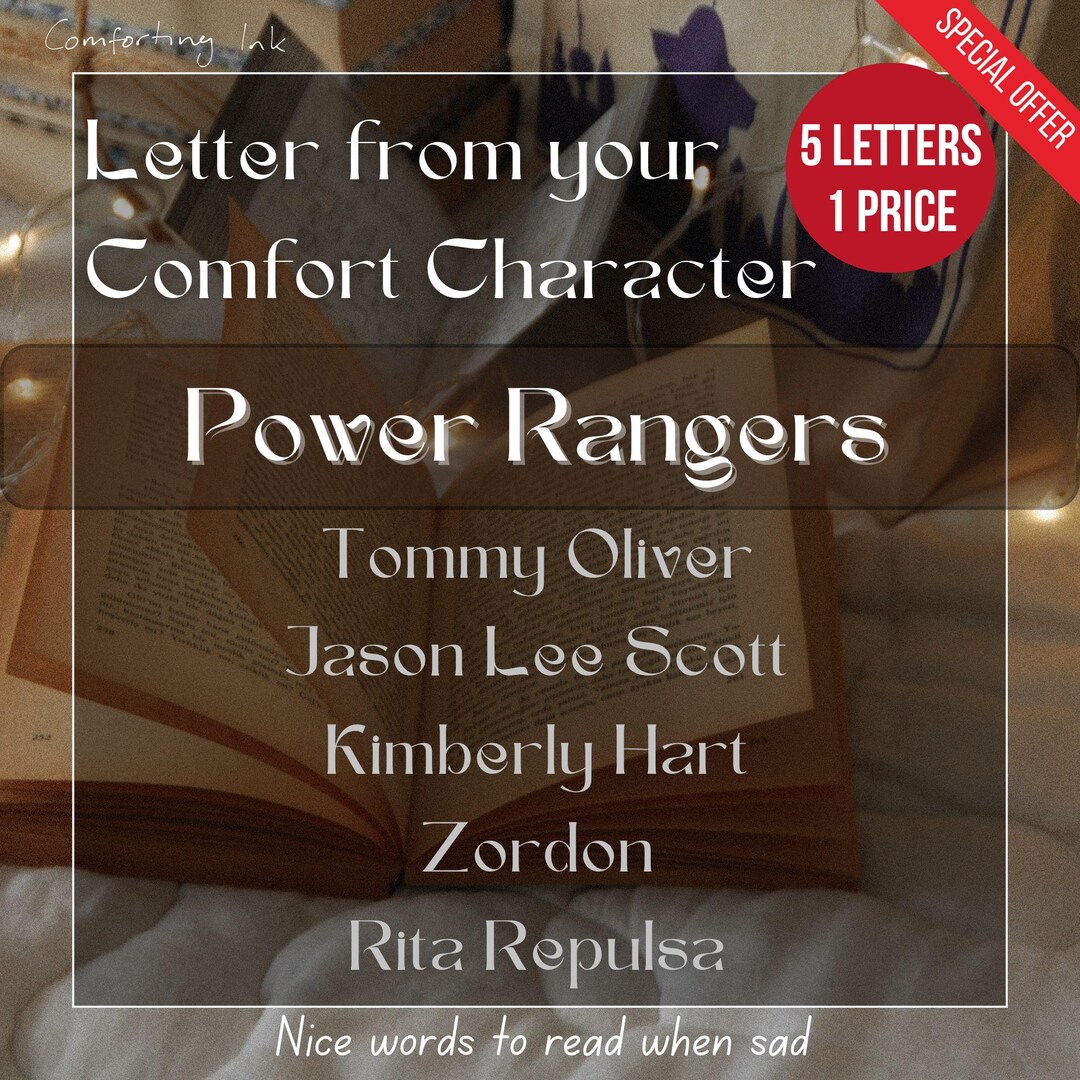 Comfort Character Letter Power Rangers | Tommy Oliver | Fan Fiction ...