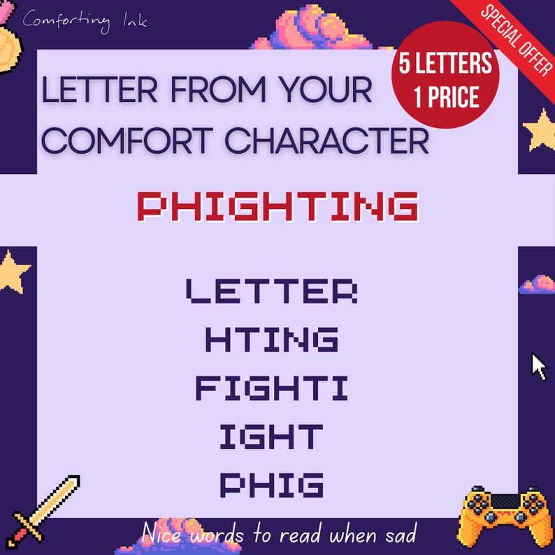 Comfort Character Letter PHIGHTING | Letter | Fan Fiction | Digital ...