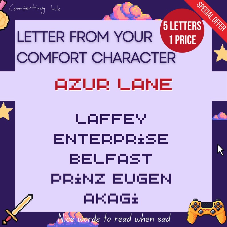 Comfort Character Letter Azur Lane | Laffey | Fan Fiction | Digital ...