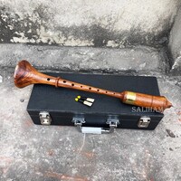 Handcrafted Rosewood Rauschpfeife – Small Medieval Wooden Shawm With ...