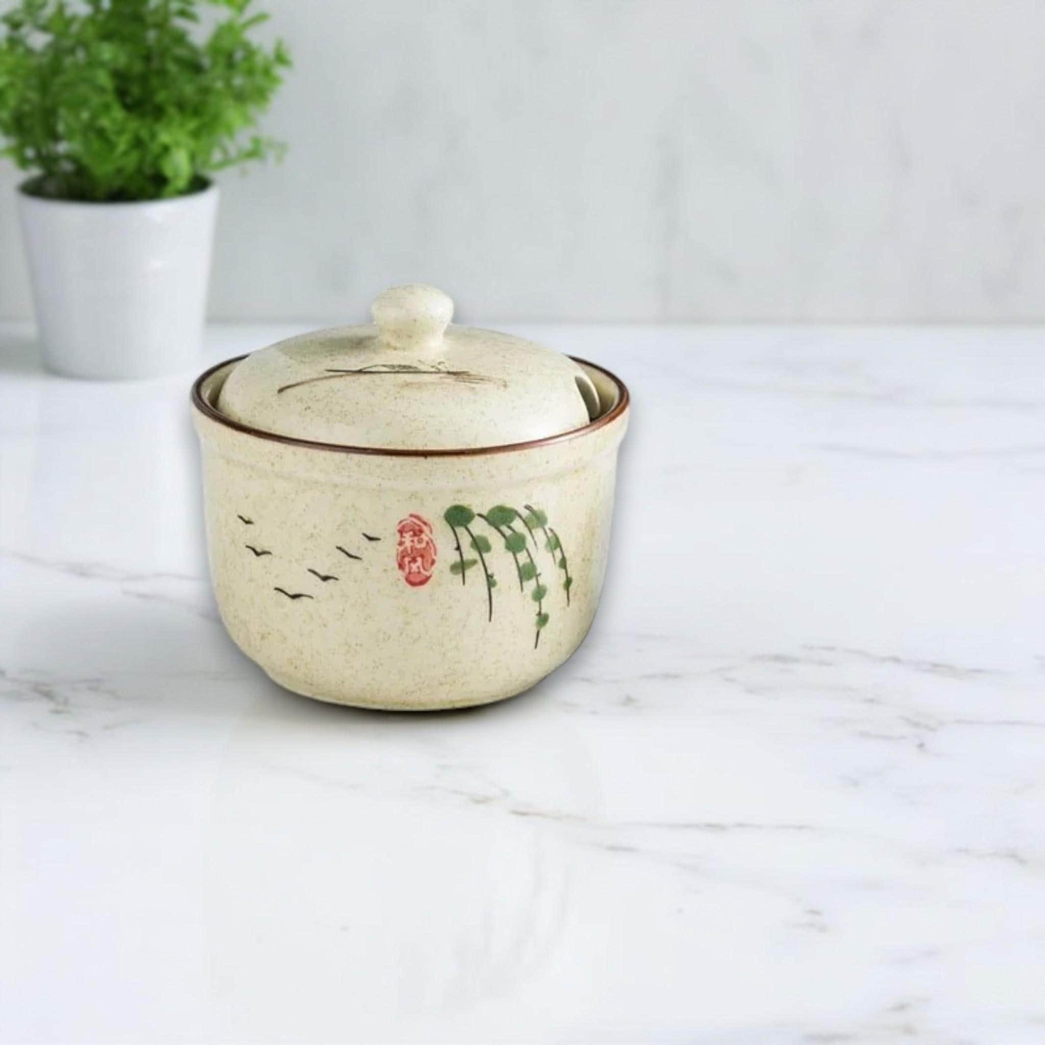 Handmade Japanese Ceramic Spice Jar With Lid & Spoon - Etsy