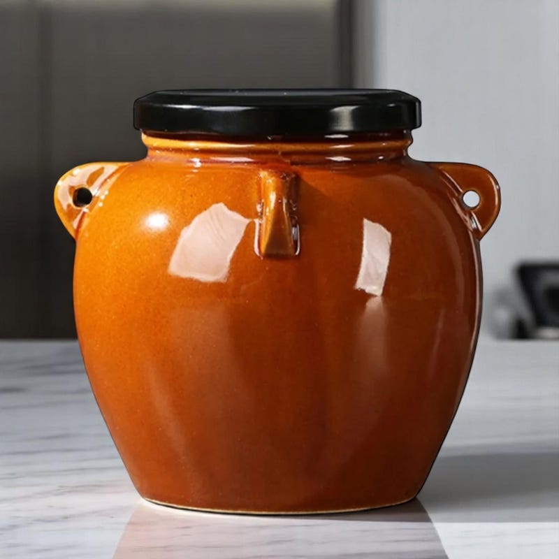 Ceramic Jar Large Lidded - Etsy UK