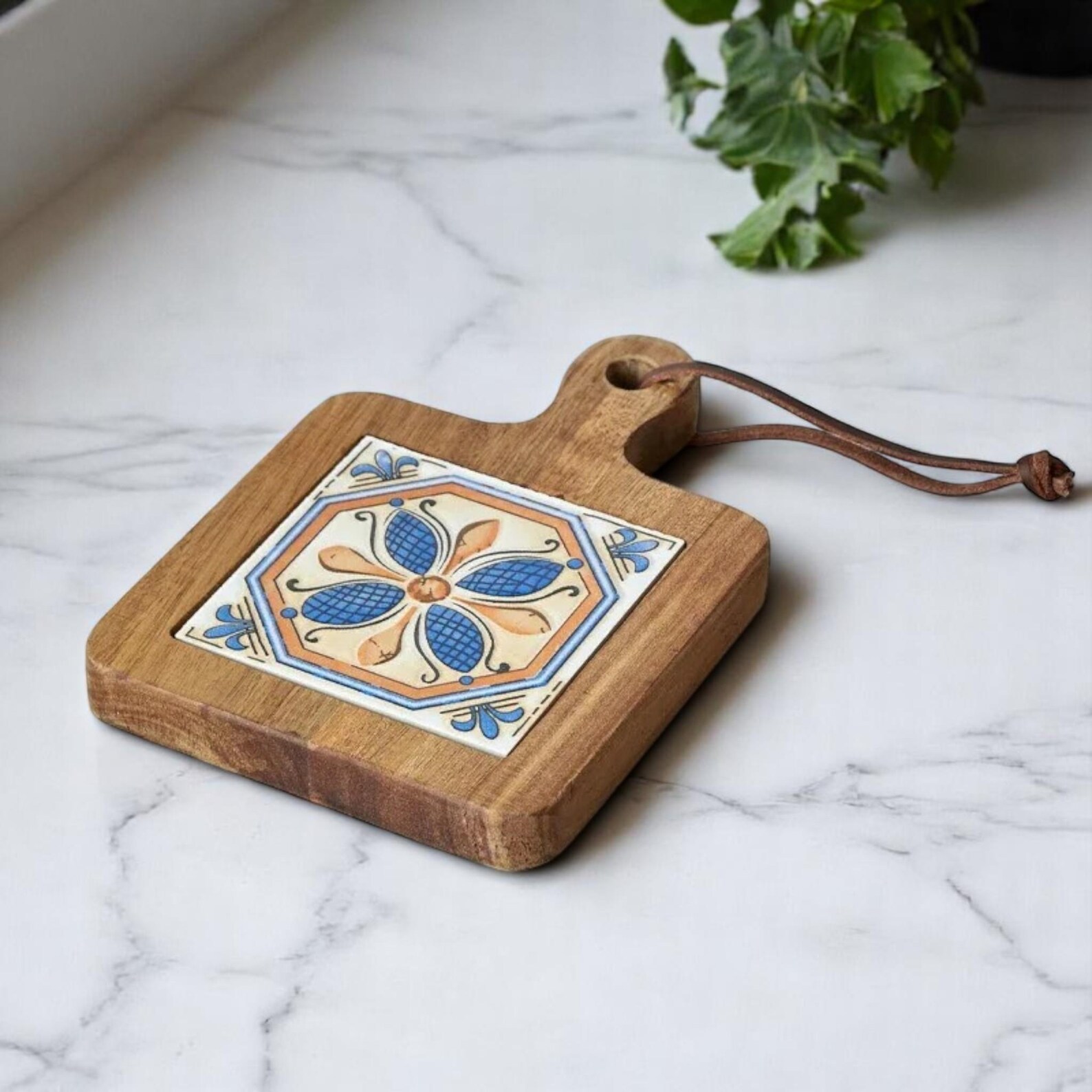 Japanese Style Wooden Coaster | Decorative Tile, Heat Resistant - Etsy