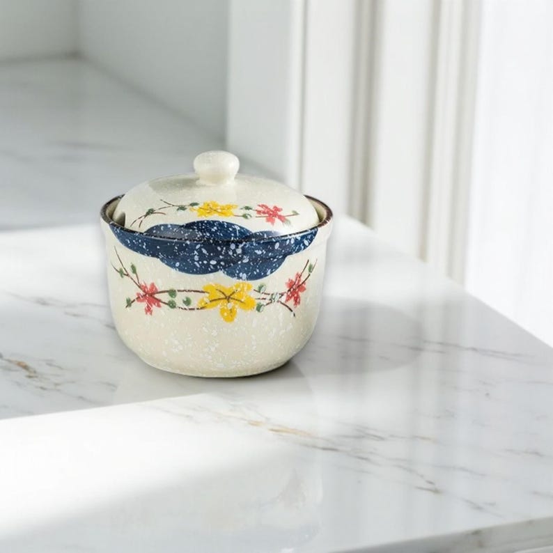 Handmade Japanese Ceramic Spice Jar With Lid & Spoon - Etsy