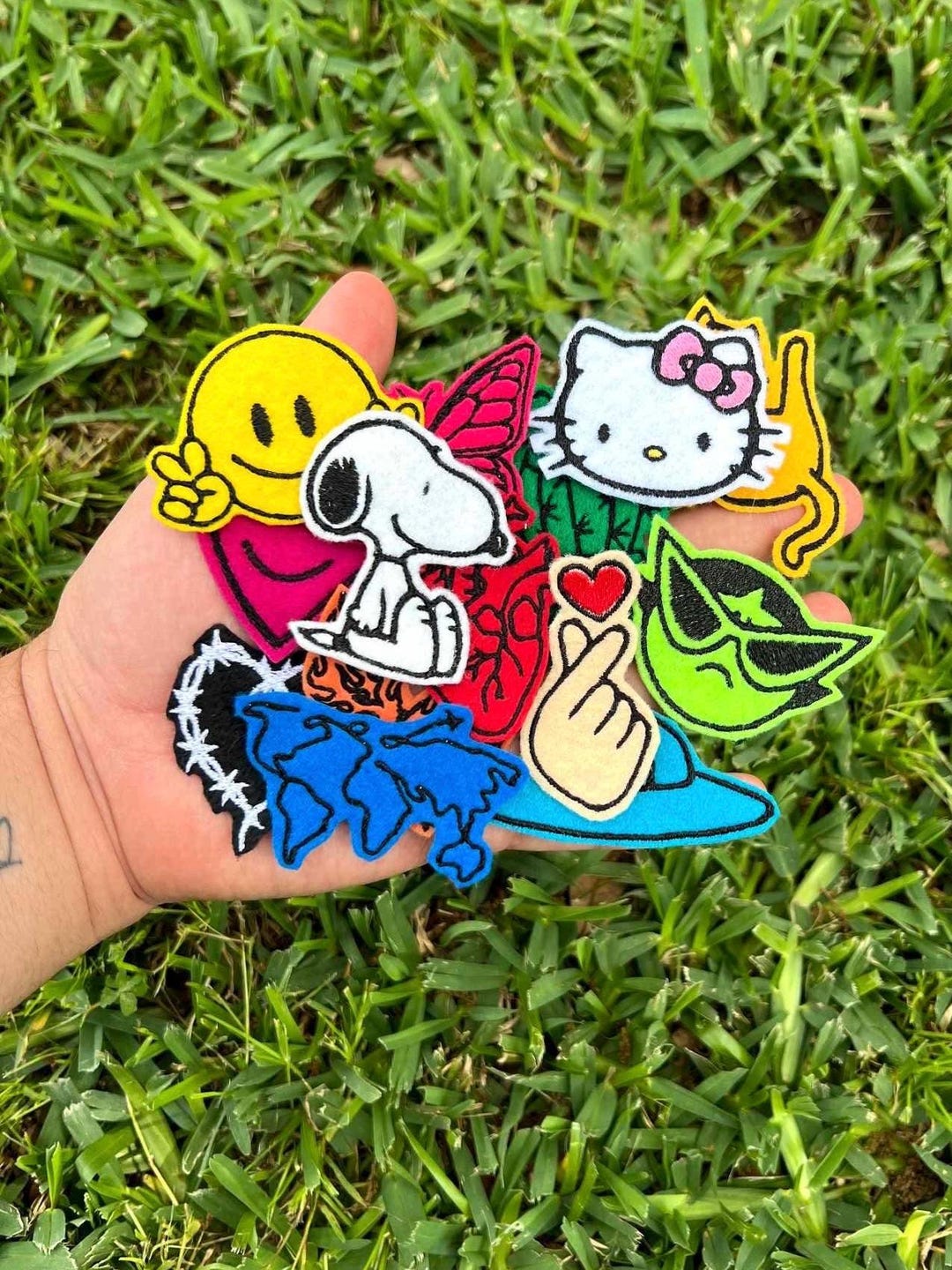 Aesthetic Embroidered Patches - IRON ON - Etsy