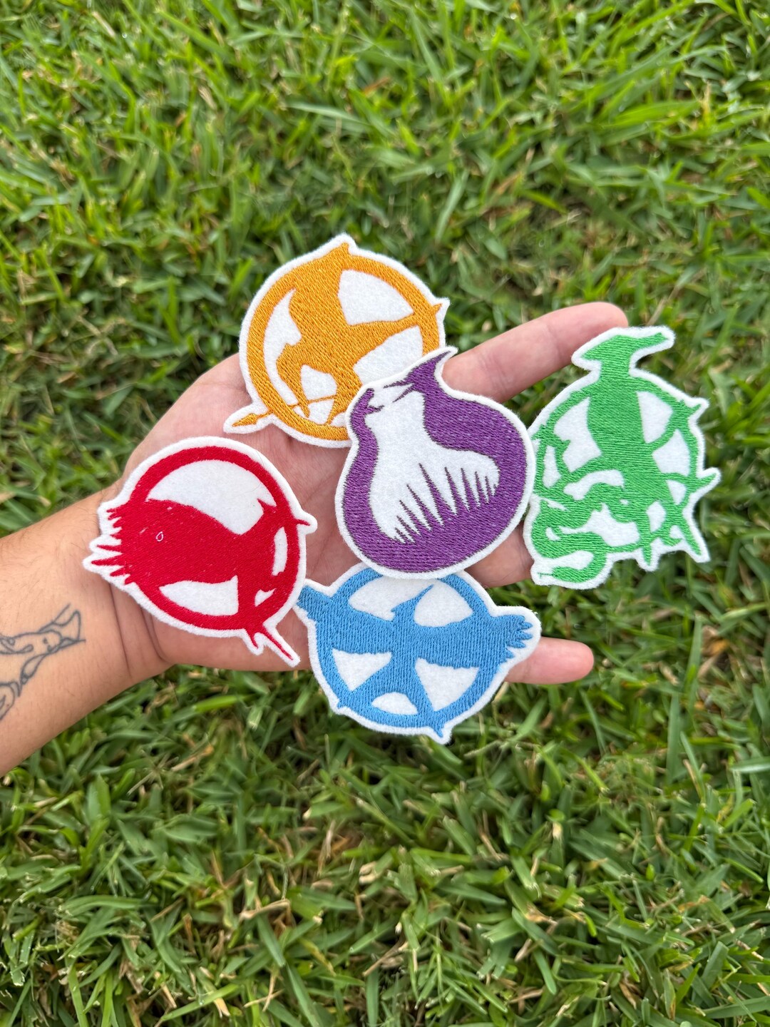 The Hunger Games Embroidered Patches Pack - IRON ON - Etsy
