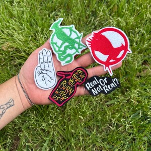 The Hunger Games Embroidered Patches - IRON ON - Etsy