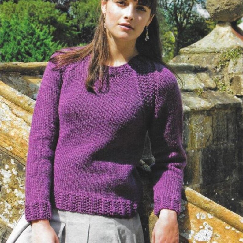 Ladies Chunky Sweater Knitting Patterns, Women's Children's Jumpers ...