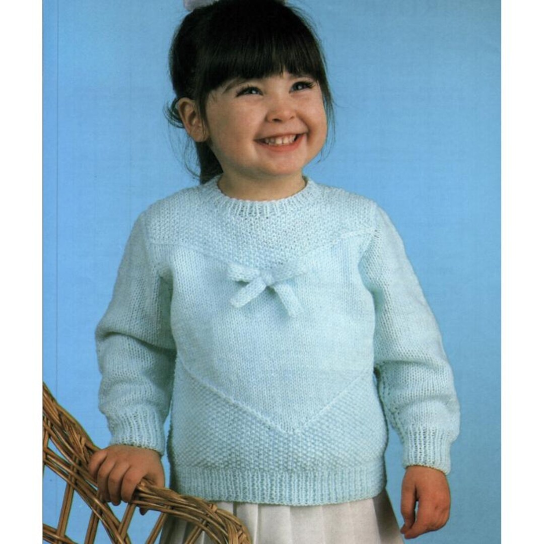 Children's Jumper Knitting Patterns, Kids Sweaters, Size Age 1 - 4 ...