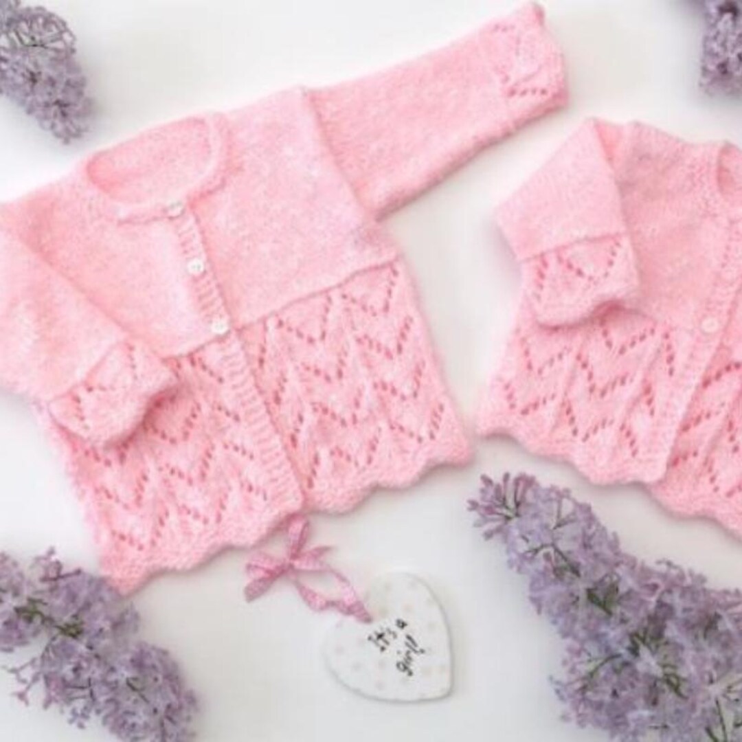 Baby Matinee Jacket Cardigan Knitting Pattern Download PDF, Suitable ...