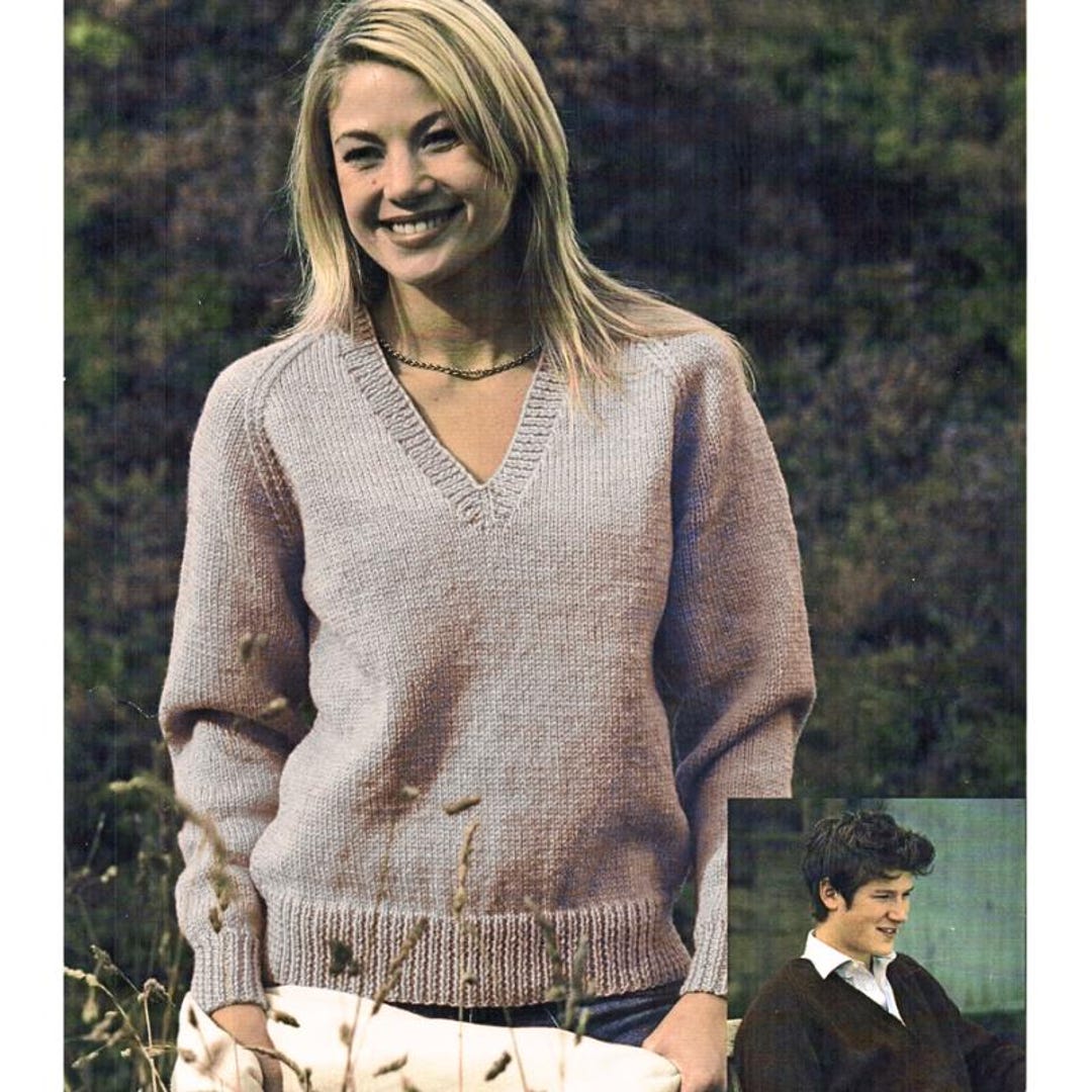 Very Easy Chunky Jumper Knitting Pattern, Ladies Sweater Patterns, PDF ...