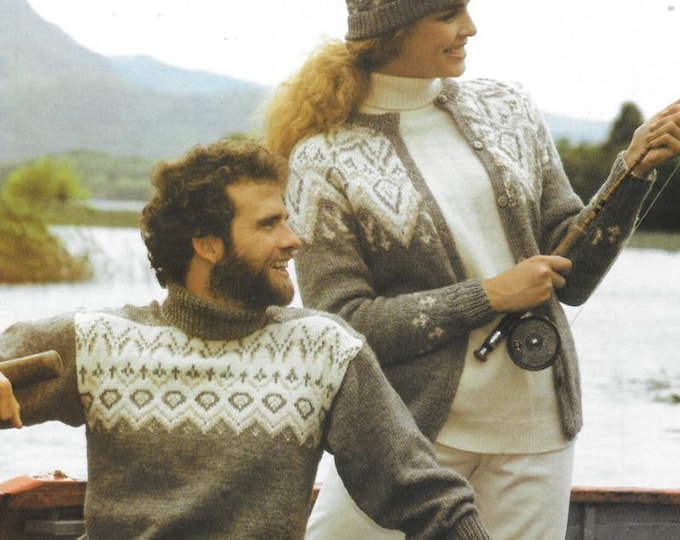 Knitting Pattern for - Cartwright Handknitted Sweater in Check and Fair ...
