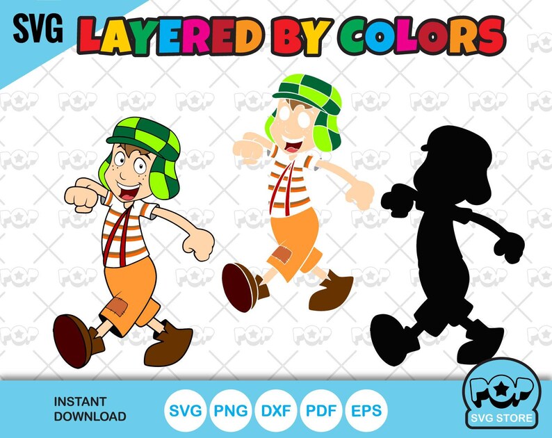El Chavo Del Ocho Clipart Set, El Chavo Svg Cut Files for Cricut ...