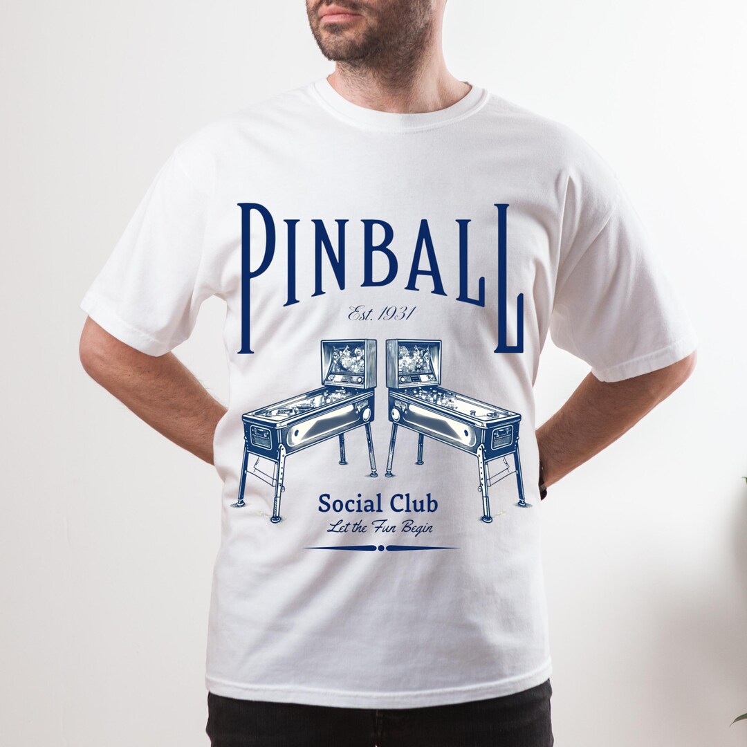 Pinball Club Arcade Pin Ball Tshirt Unisex Pinball Player Gift Funny T ...