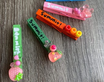 SUMMIT 2025 | 10 Teal and Iridescent Cheer Pins, Team Spirit Pins, Good ...