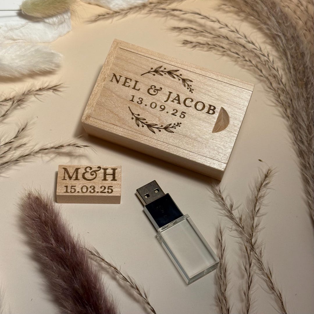 Engraved Wooden USB With Box, Personalised Flash Drive, A Perfect ...