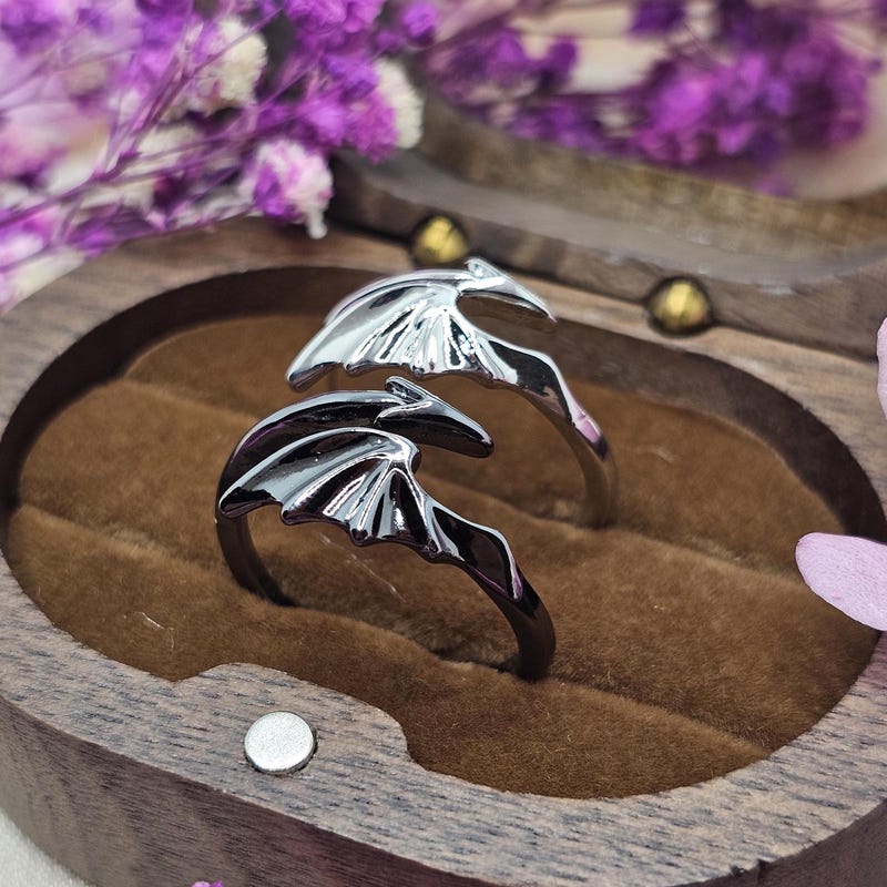 Dragon Wedding Ring Set - Etsy