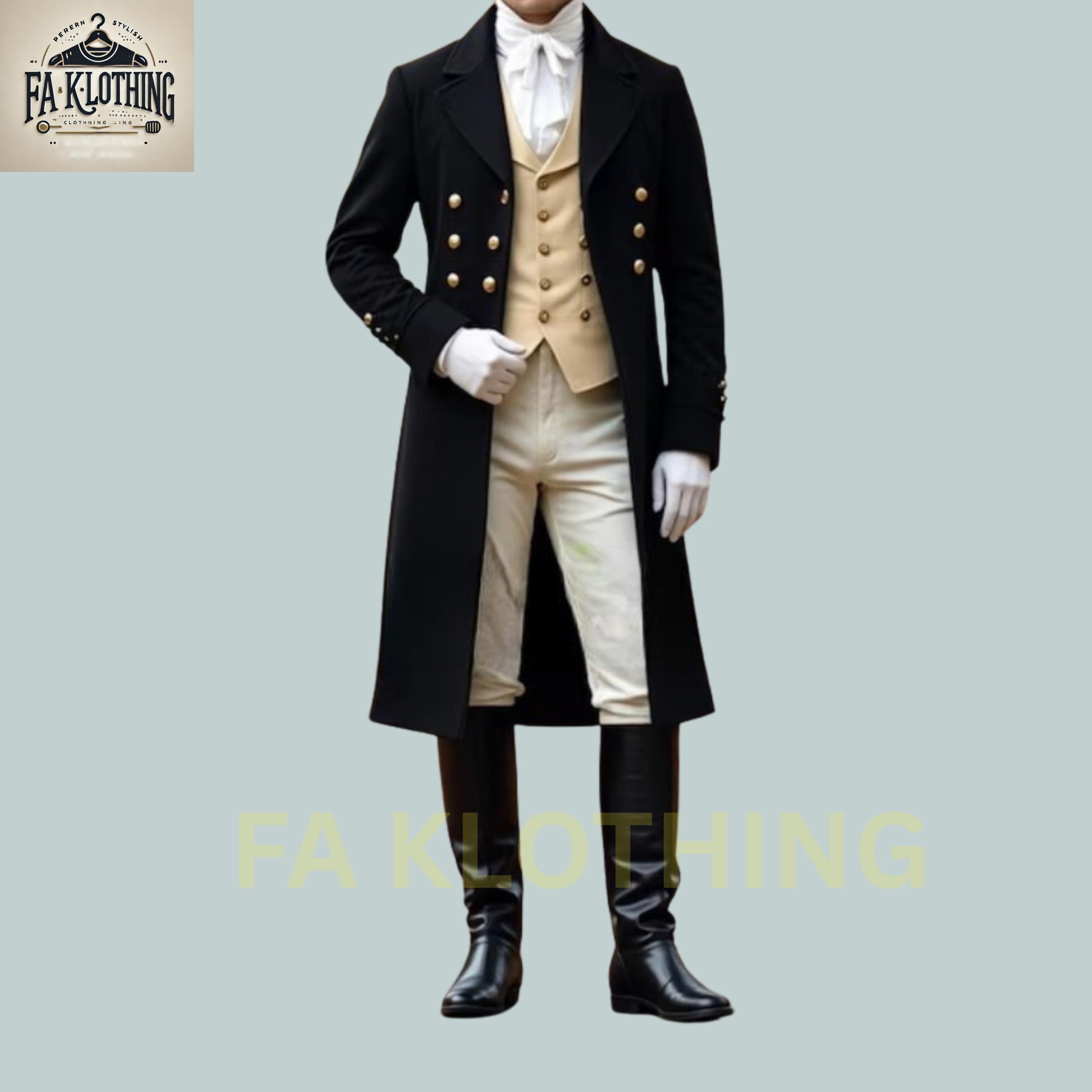 Men's Regency Mr. Darcy Wool Outfit: Tailcoat, Waistcoat & Breeches - Etsy