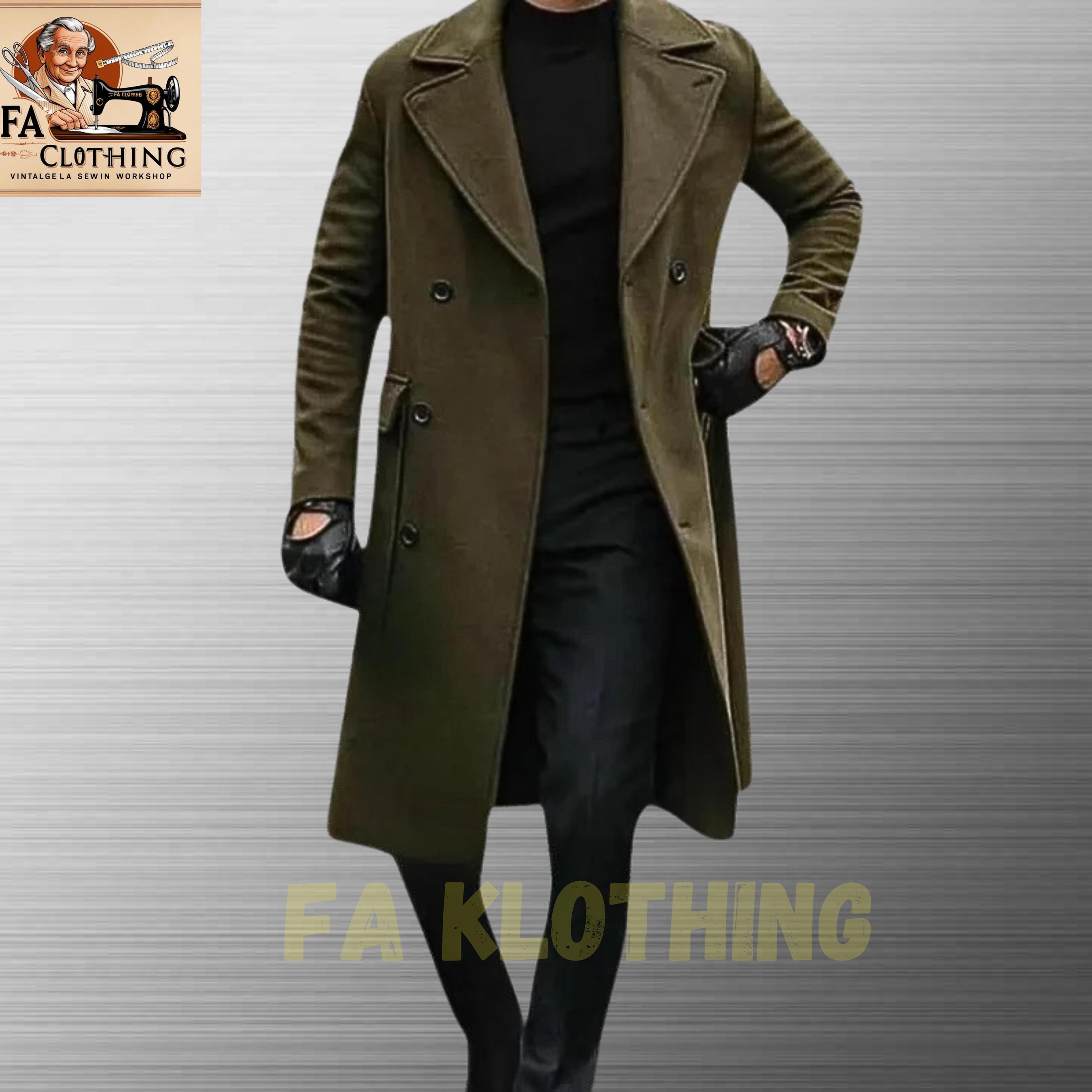 Bespoke Wool Trench Coat: Victorian Steampunk Napoleon Military ...