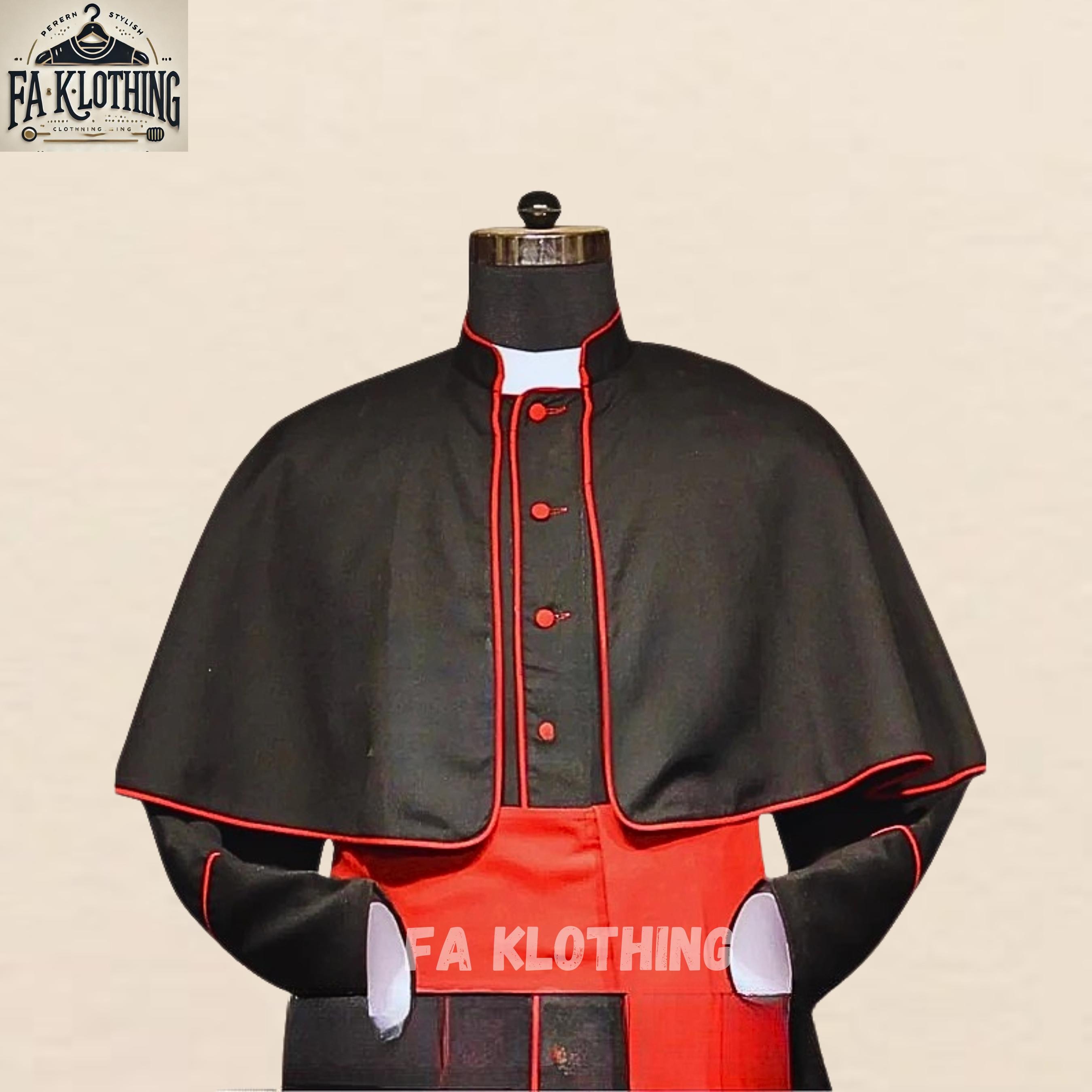 Custom Tailored Black Clergy Cassock: Priest Robe, Church Uniform - Etsy