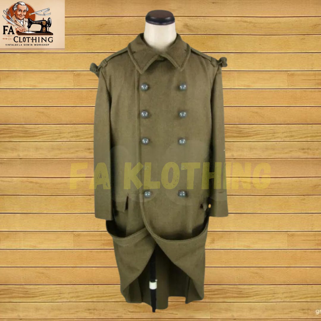 WW2 French M22/M35 Wool Greatcoat: Historical Reenactment Trench Coat ...