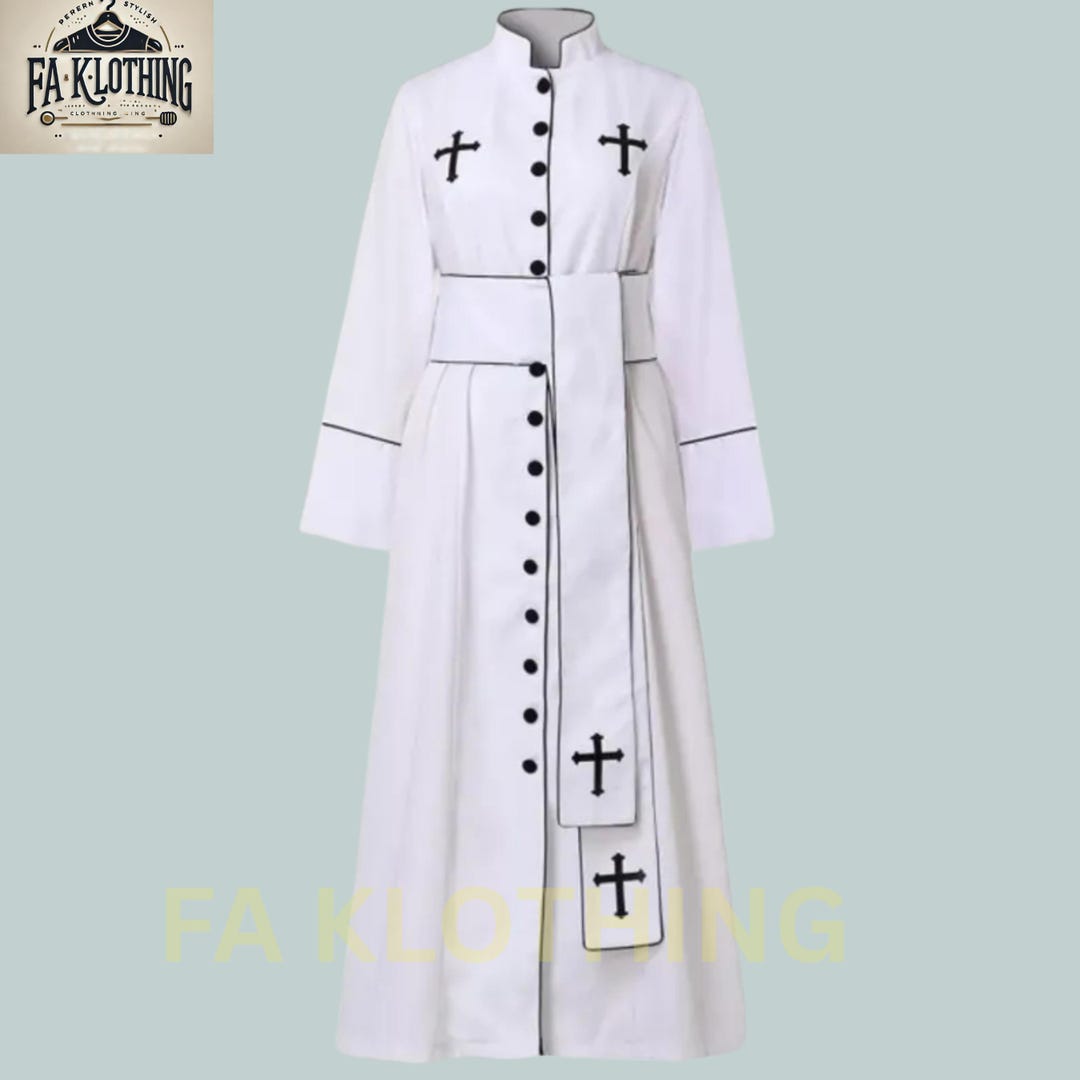 Custom Clergy Cassock Robe: Catholic Church Vestment, Liturgical Attire ...