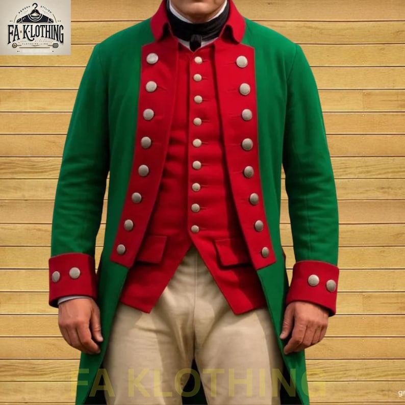 Hessian Officer Uniform: 18th Century German Military Reenactment ...