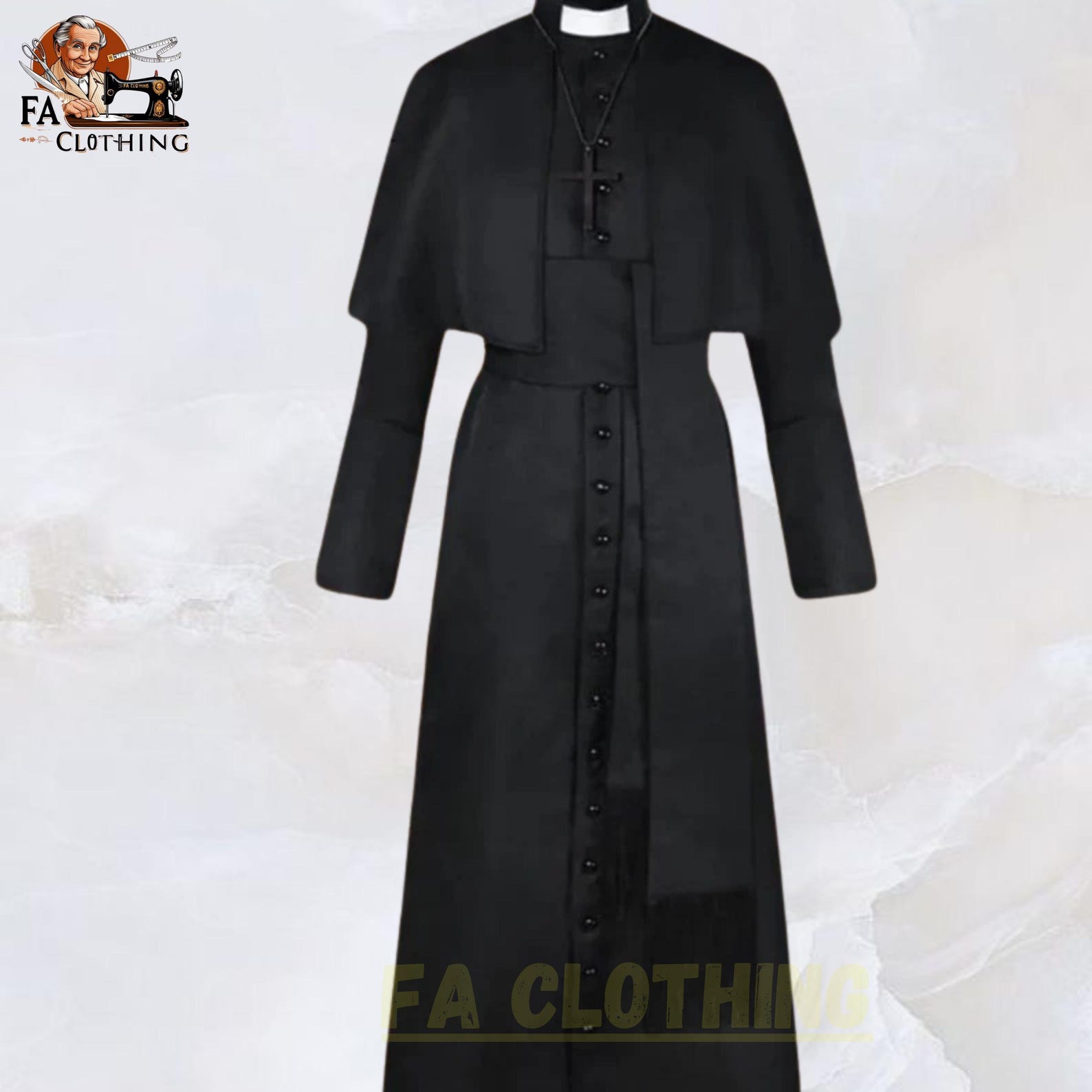Custom Bishop Clergy Cassock: Traditional Roman Catholic Vestment With ...