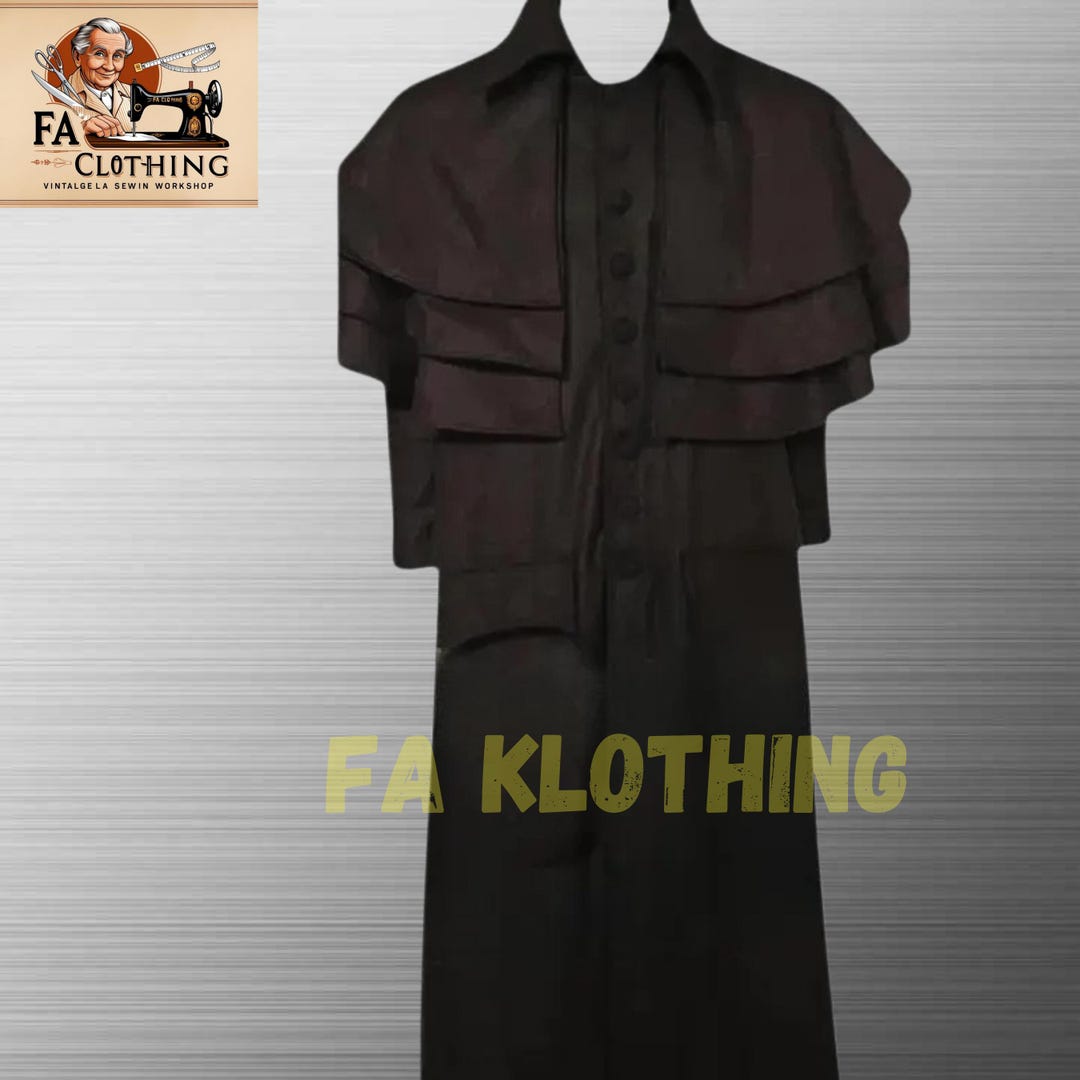 Regency Garrick Wool Overcoat: Vintage Hussar Style Triple Cape - Etsy