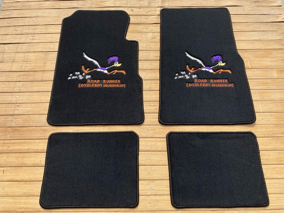 For Plymouth Road Runner 4 Speed Manual Floor Mat Carpet Black Set Of4 ...