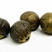 Antique Brass Vintage Ball Buttons Self Shank Buttons Textured and ...