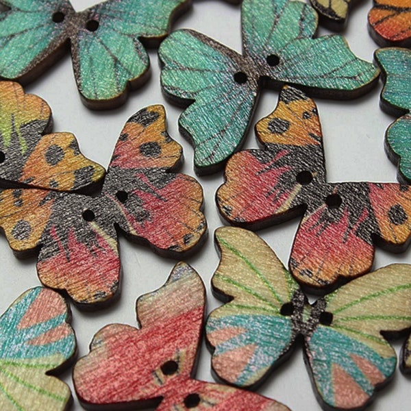 Butterfly Buttons - Etsy