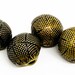 Antique Brass Vintage Ball Buttons Self Shank Buttons Textured and ...