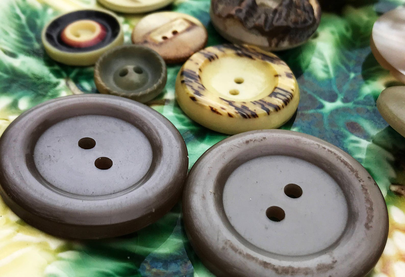 Natural Earthy Lot Vintage Buttons Collectible Button - Etsy