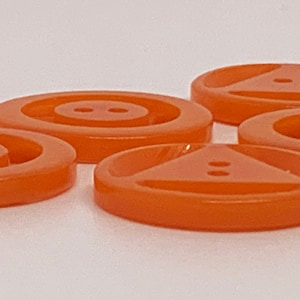 Orange Vintage Buttons Early Plastic Buttons Triangle in Circle Sew ...