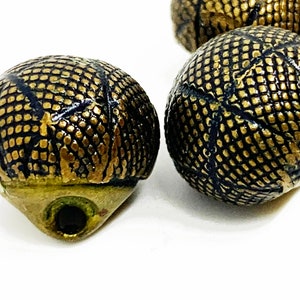 Antique Brass Vintage Ball Buttons Self Shank Buttons Textured - Etsy