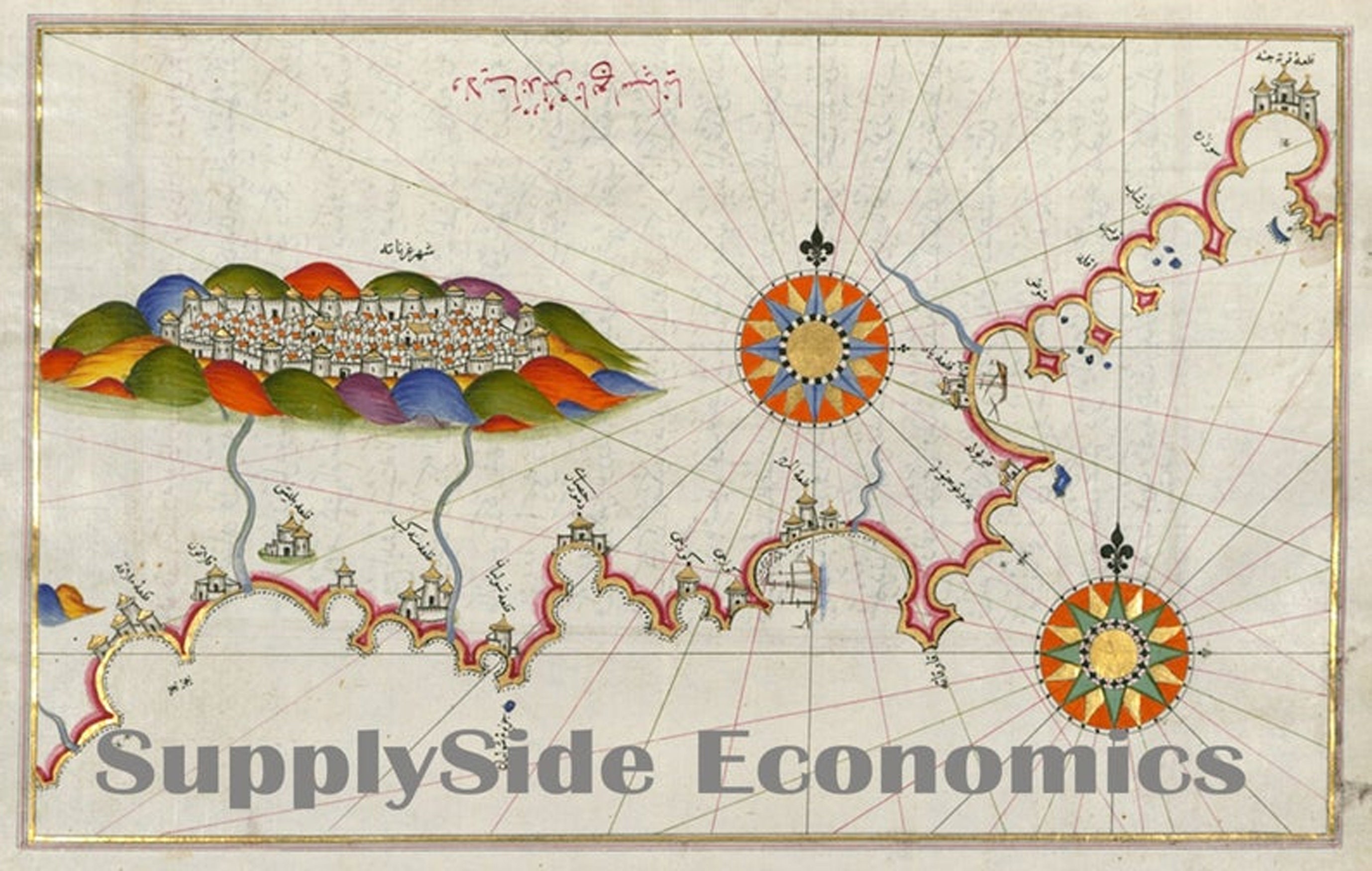 Old World Maps Piri Reis Vintage Map Mediterranean Maps | Etsy