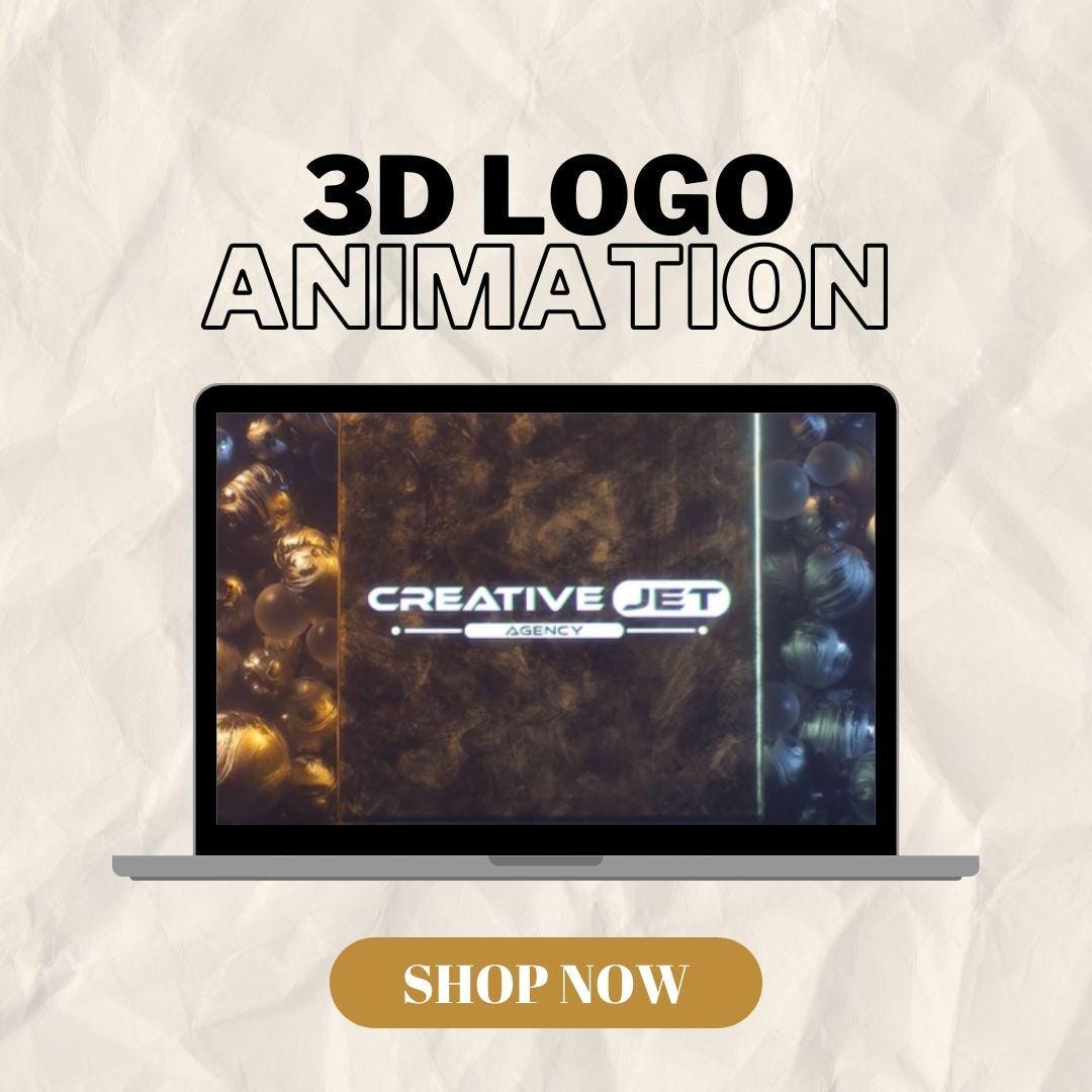 Professional Logo Intro/outro Animation (3D, 24h Delivery) - Etsy