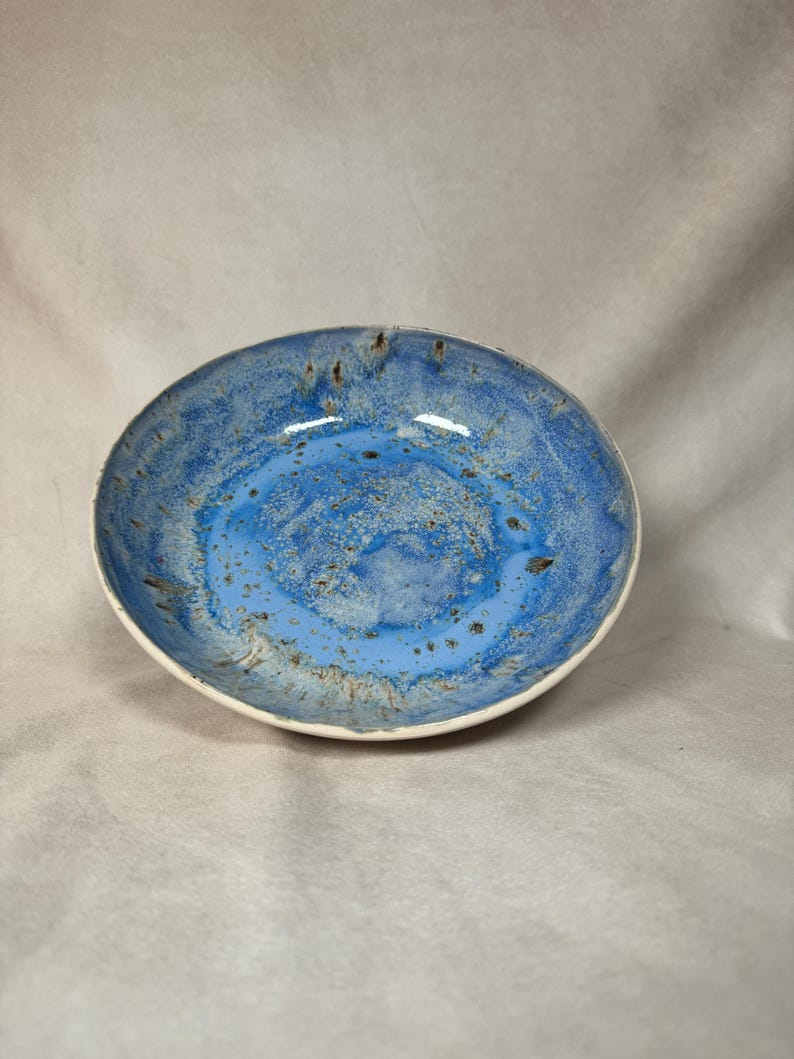 Outer Space Pie Dish | Ceramic, Handmade | Blue, Brown Glaze ...