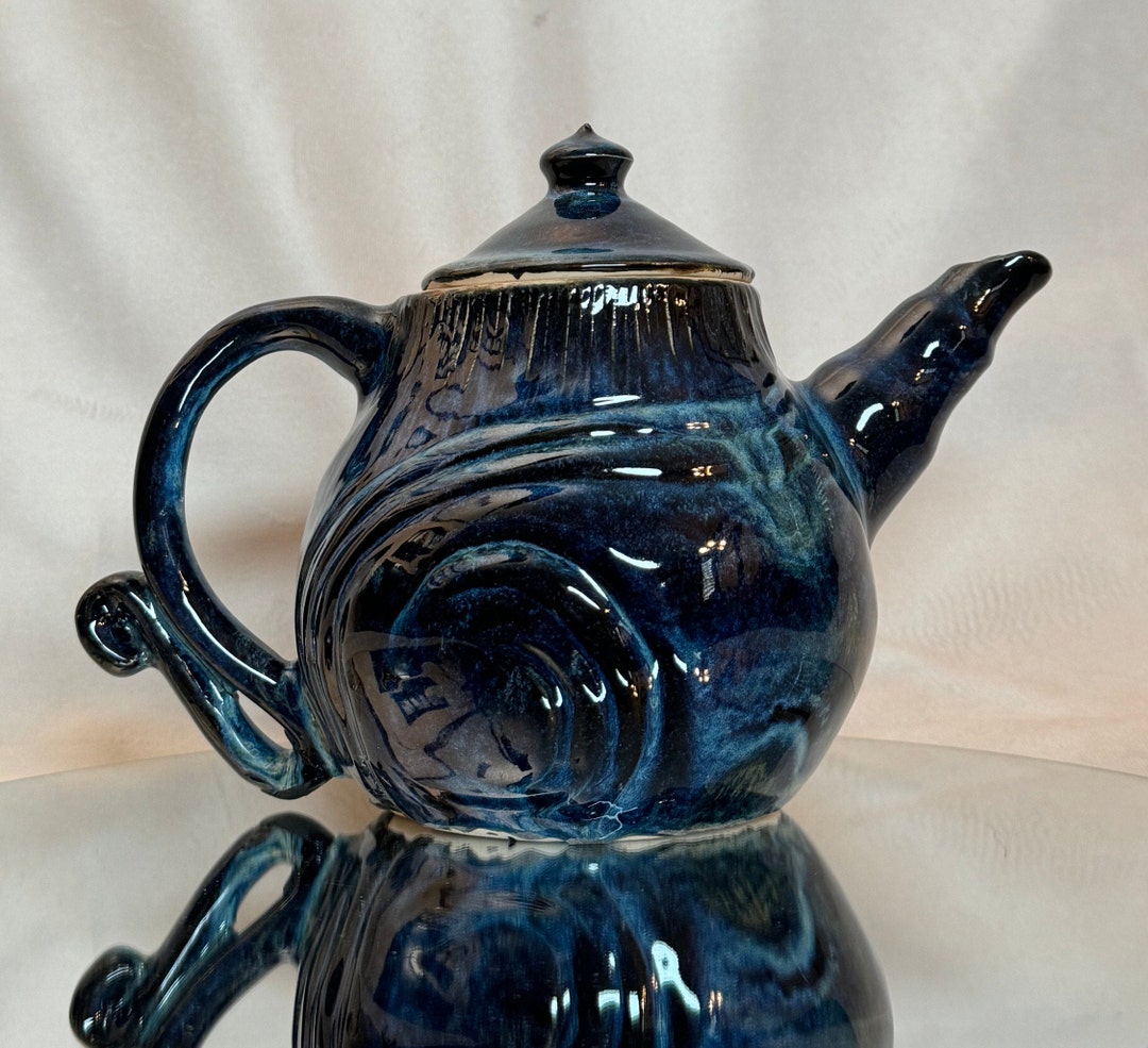 Stunning Tea Pot | Ceramic, Handmade | Design, Function | Sapphire Blue ...