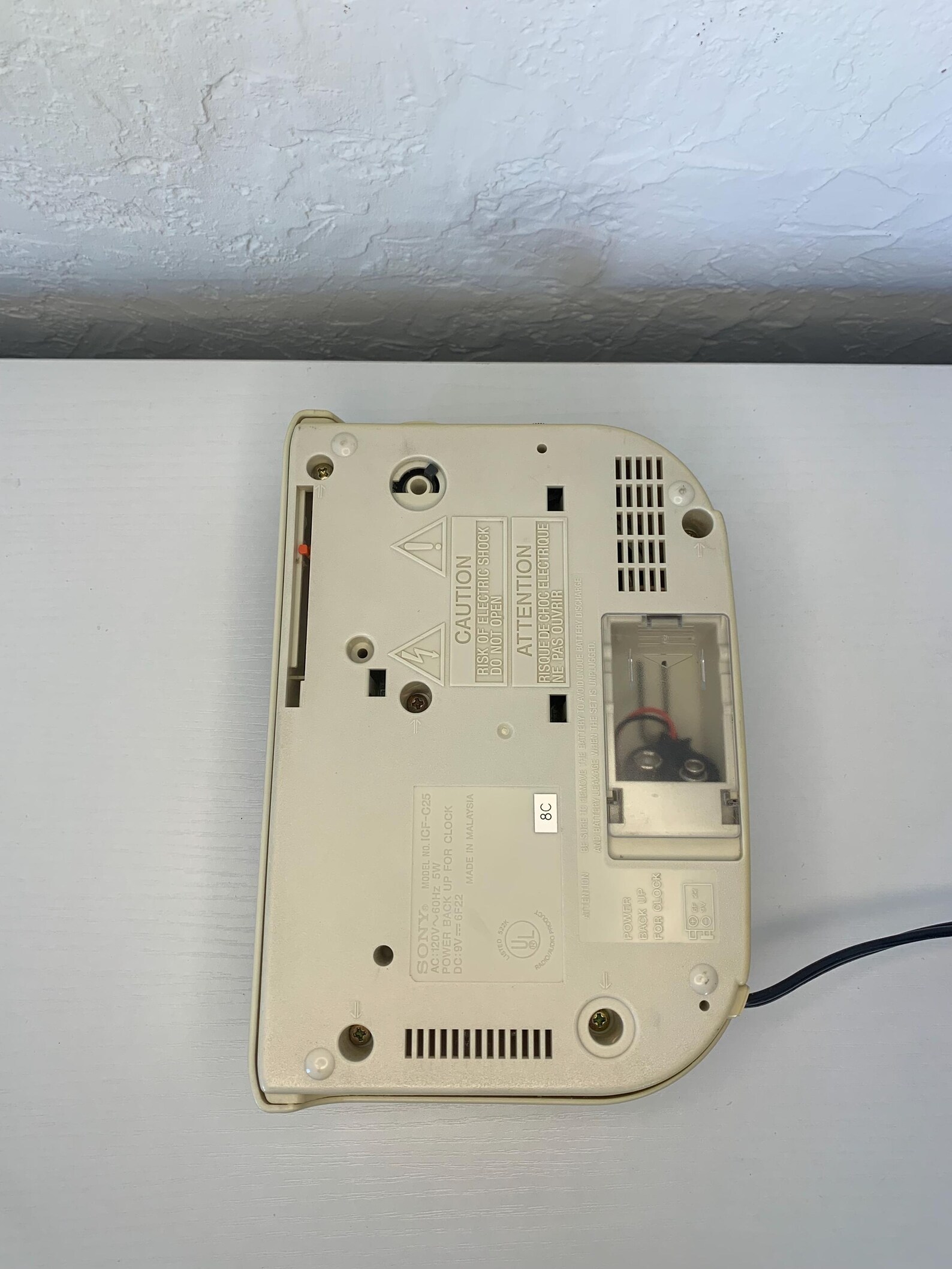 Vintage Sony ICF-C25 Dream Machine Alarm Clock Radio White - Etsy