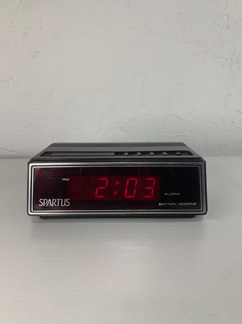 Vintage Spartus Digital Alarm Clock Model 1108 80s Retro - Etsy