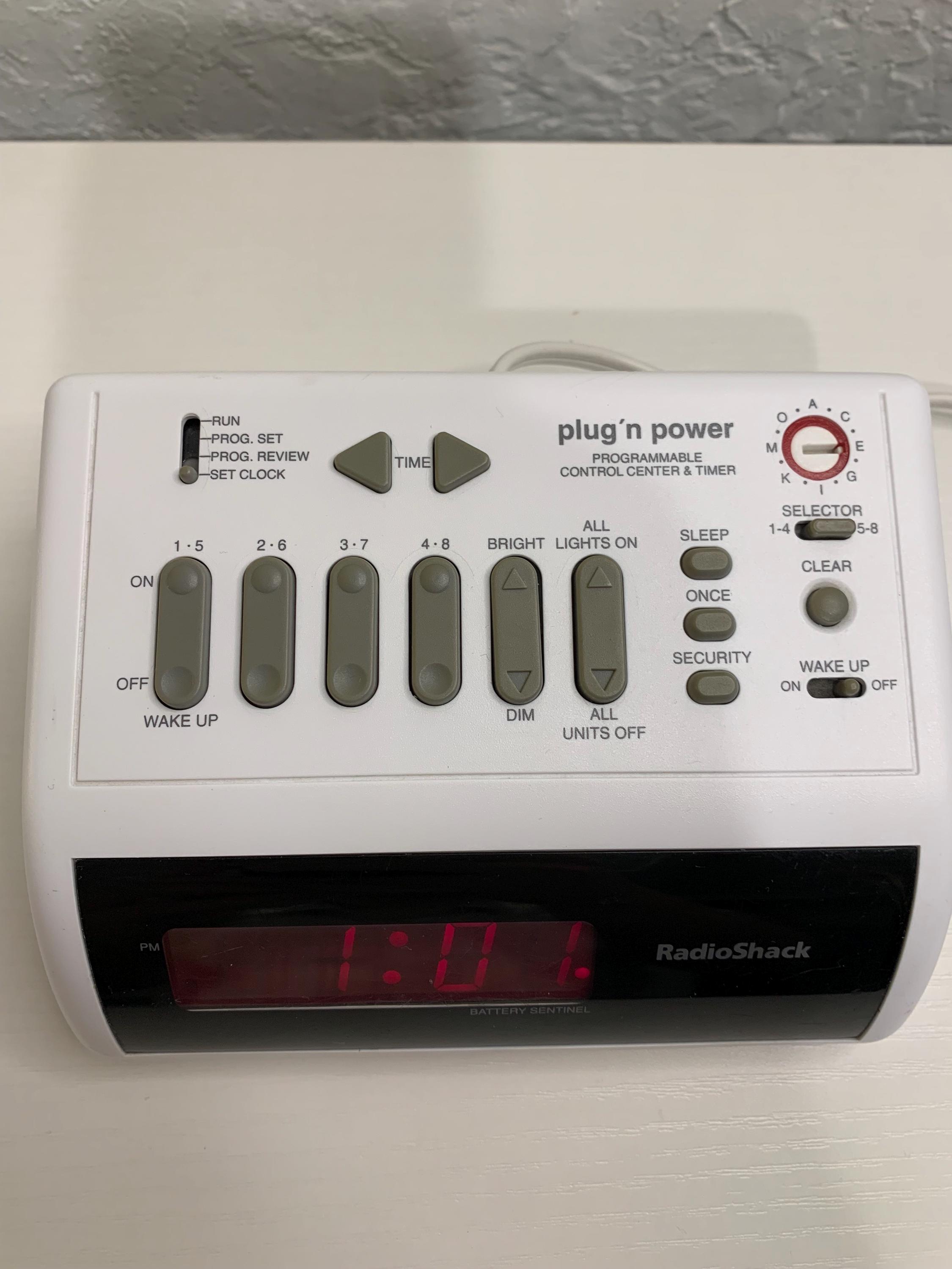 Retro 90s Radioshack X10 Powerhouse Mini-timer Control Center Alarm ...