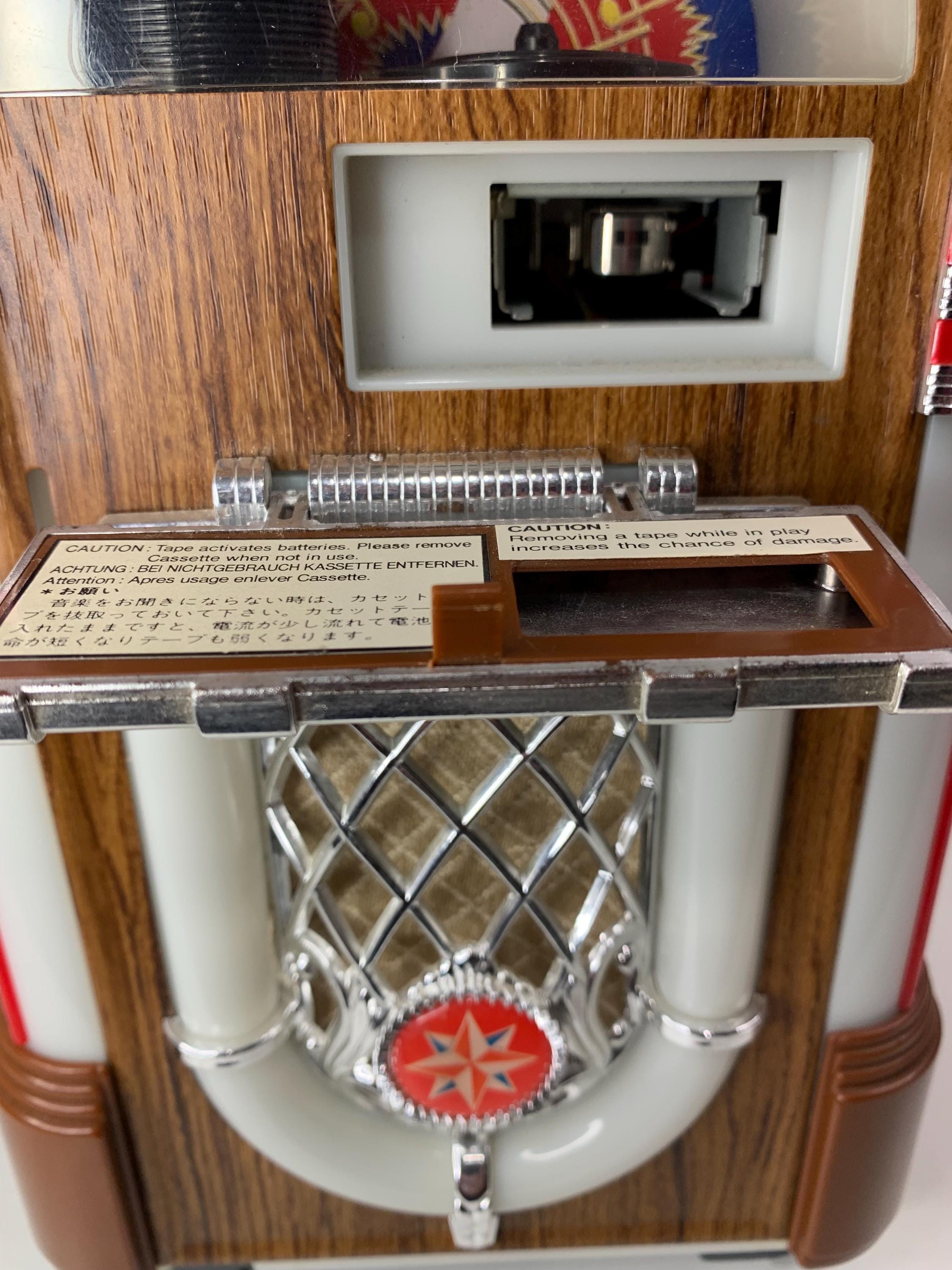 Vintage Wurlitzer Toy Juke Box Toy 90s Retro Collective Mini Cassette ...