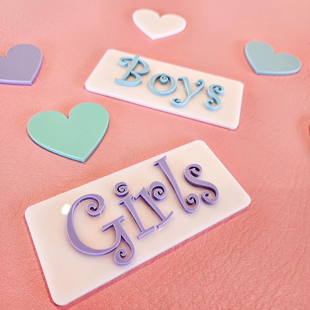 Toilets Signs / Childrens Toilet Sign Boys Girls - Etsy