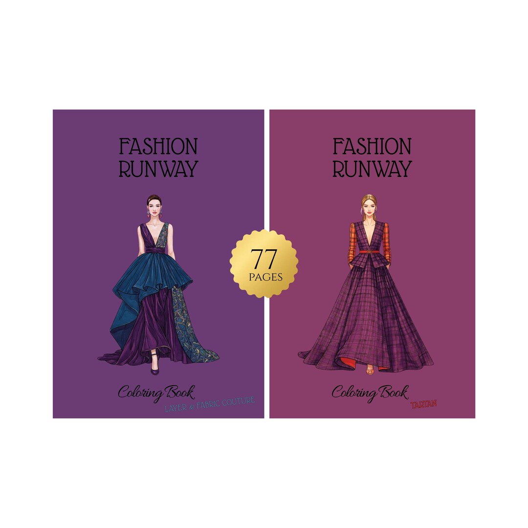 Runway Illustration Bundle | Layer & Fabric Couture + Tartan | Fashion ...