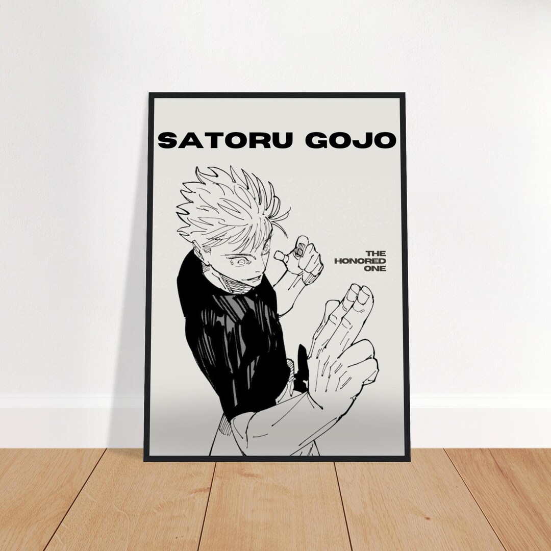Jujutsu Kaisen, Manga Poster, Satoru Gojo. Premium Matte Paper Wooden ...